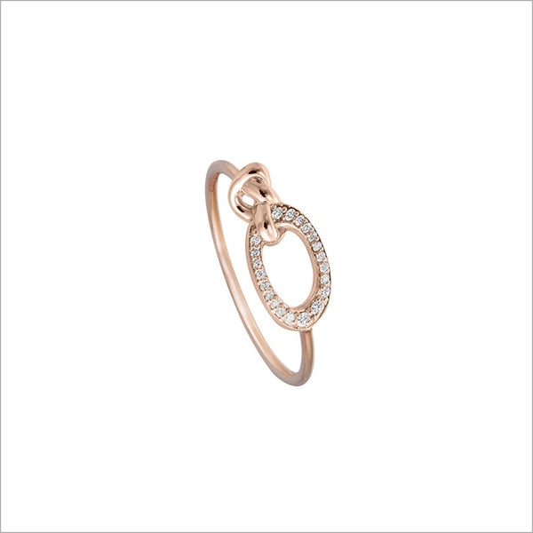Nodo 18K Rose Gold & Diamond Ring | Nodo | Di MODOLO